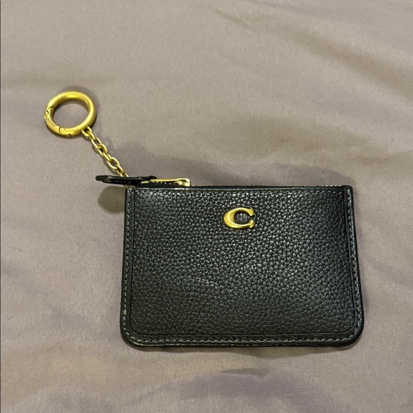 Coach | Accessories | Coach Black Leather Keychain Wallet | Poshmark